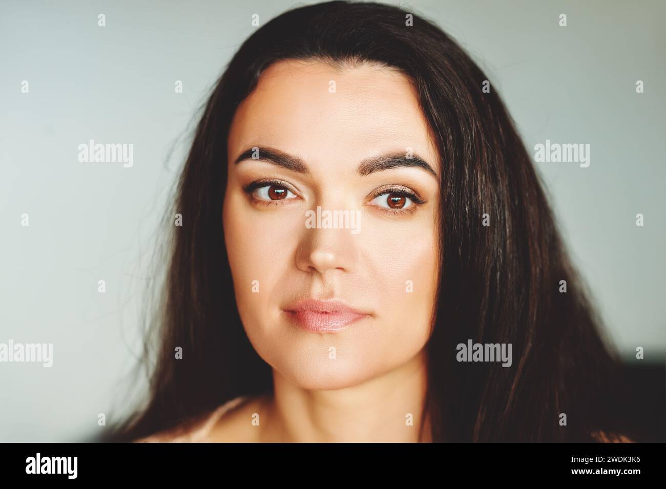 Woman lips close up middleaged hi-res stock photography and images - Alamy