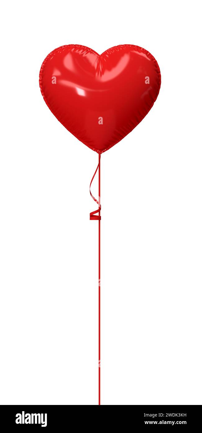 Red Balloon Heart Stock Photo - Alamy