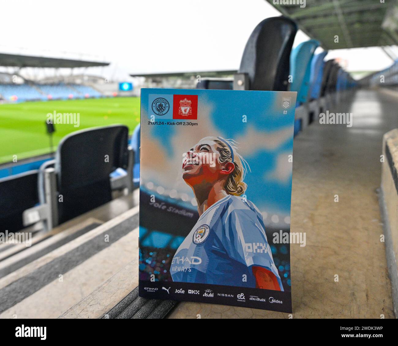 Alanna Kennedy of Manchester City Women on the front cover off the ...