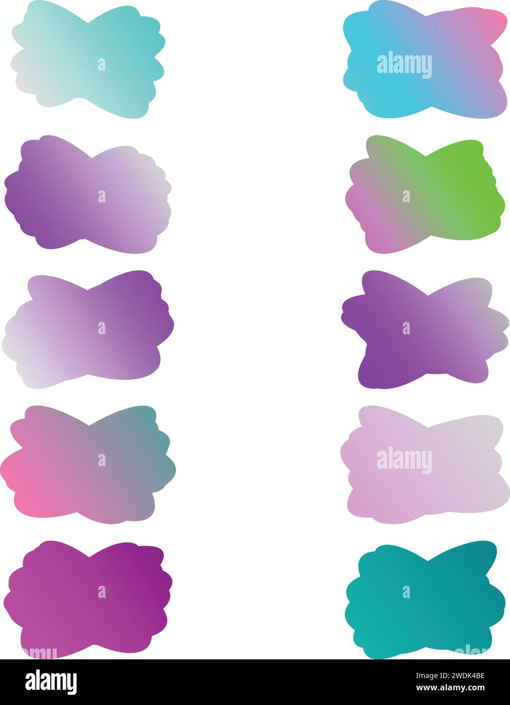 A simple cut out transparent gradient cloud speech bubble shape design ...
