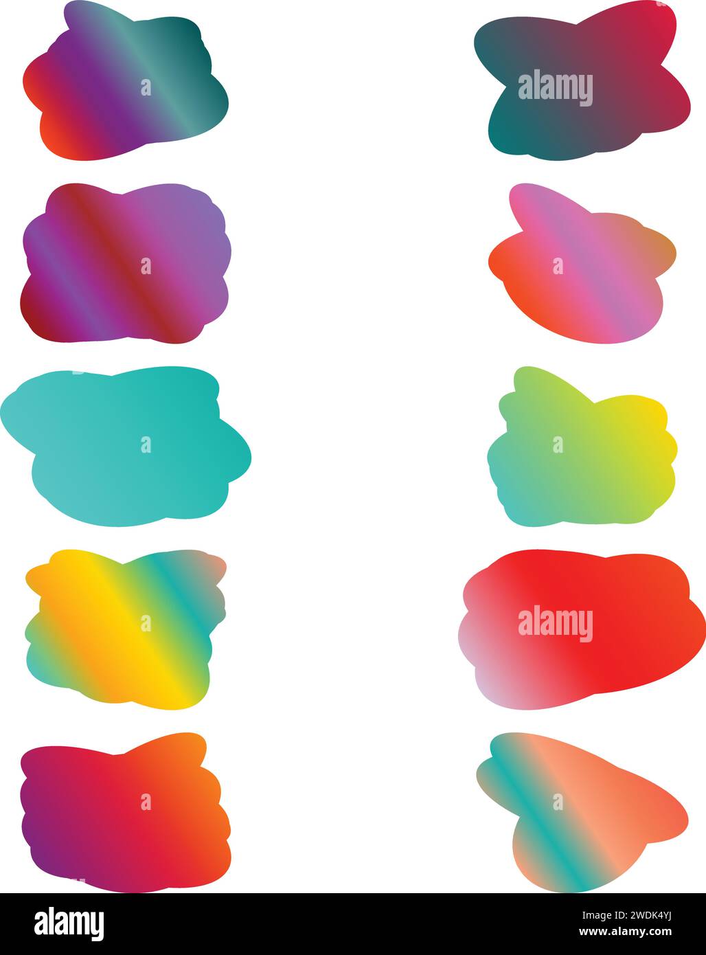 A simple cut out transparent gradient cloud speech bubble shape design ...