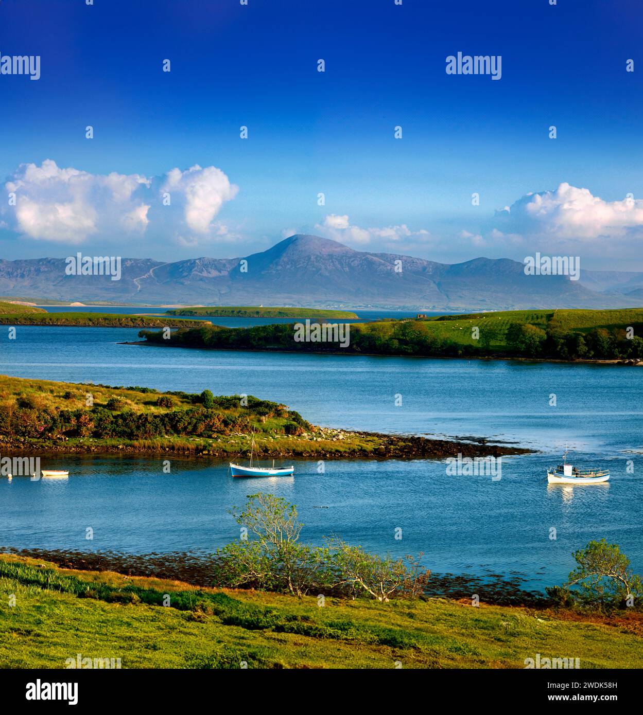 Newport Bay, Croagh Patrick, Mayo, Ireland Stock Photo - Alamy