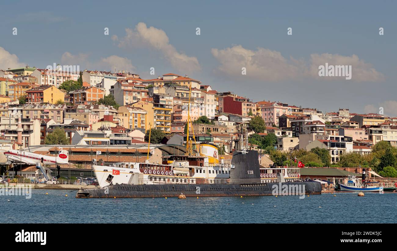 Istanbul, Turkey - September 1, 2022: View of Golden Horn, with S 338 ...