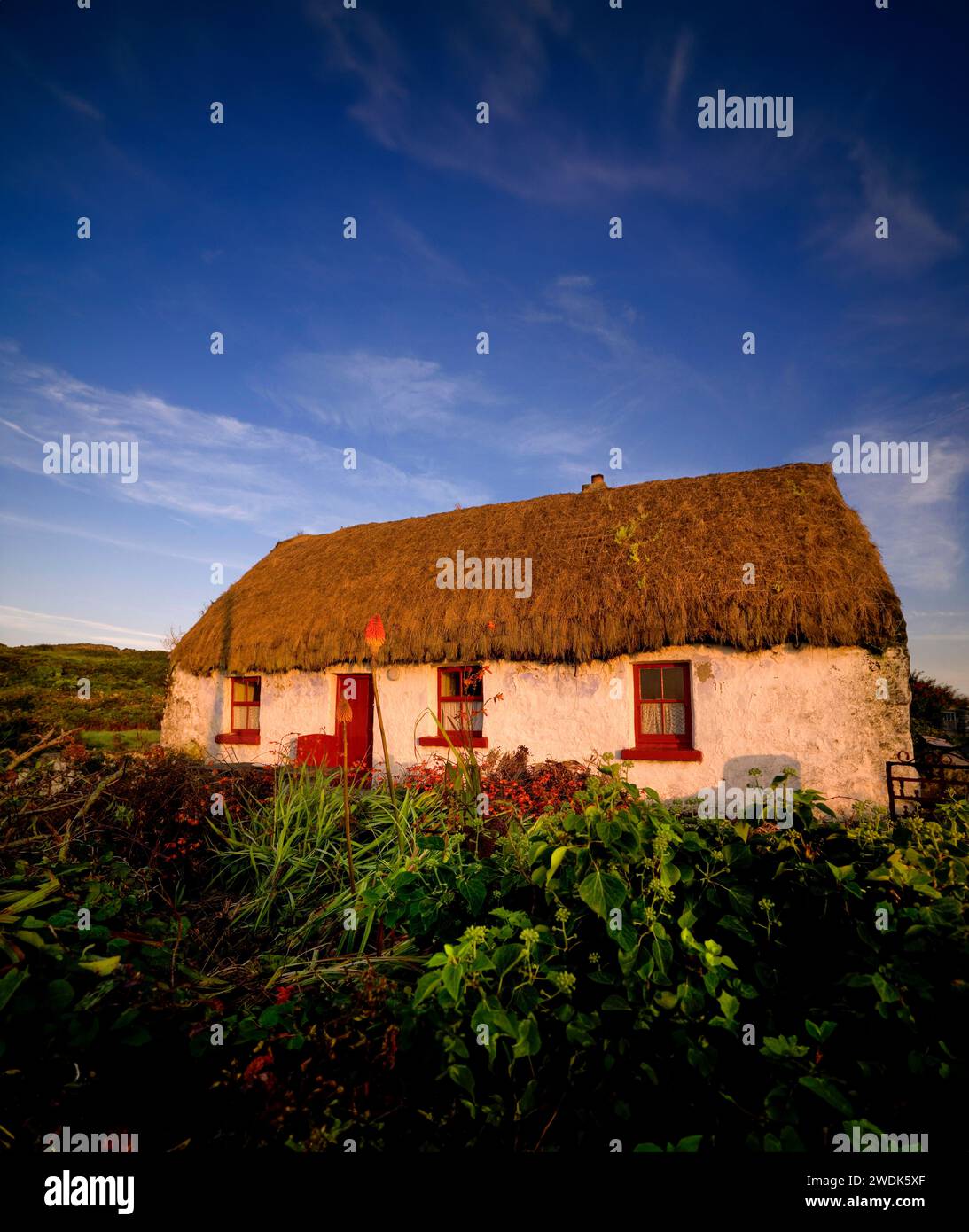 Thatched Cottage on Inishmore, Aran Islands, County Galway, Ireland ...