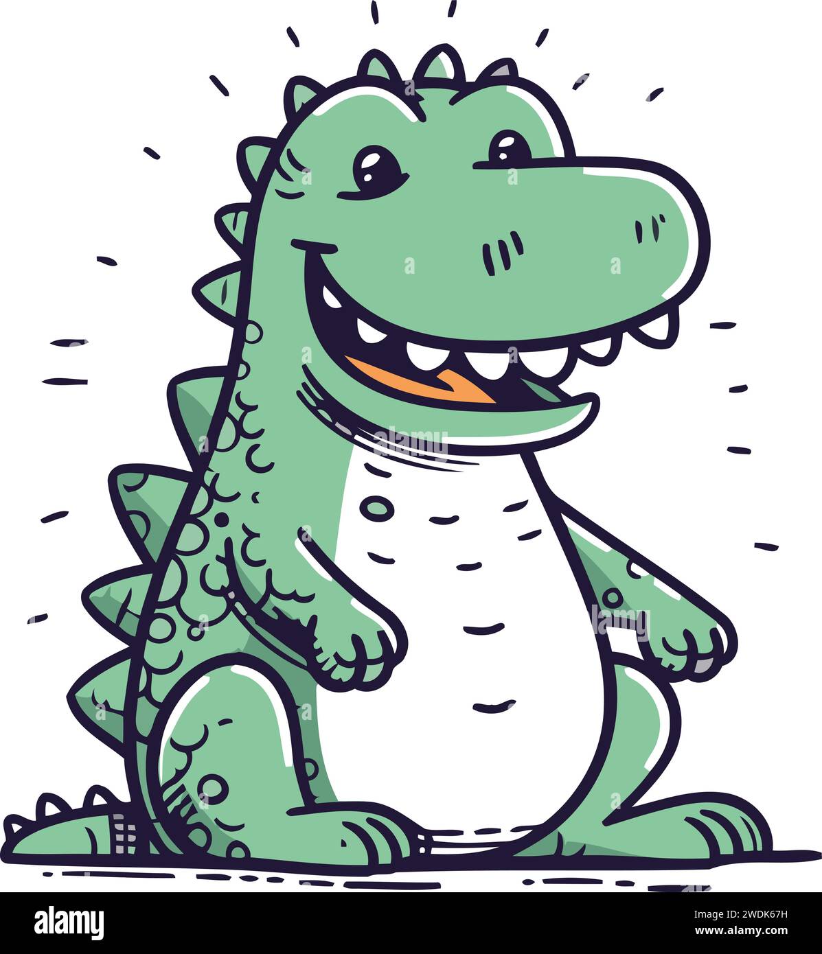 Smiling dinosaur vector vectors hi-res stock photography and images - Alamy