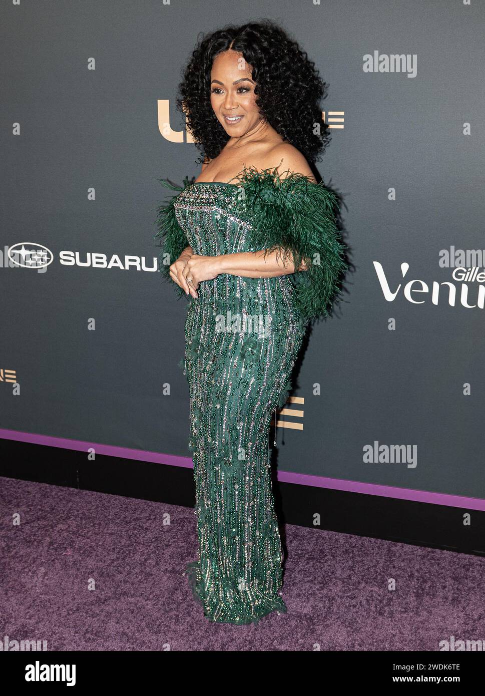 Atlanta, USA. 20th Jan, 2024. Erica Campbell arrives at the 2024 Urban ...