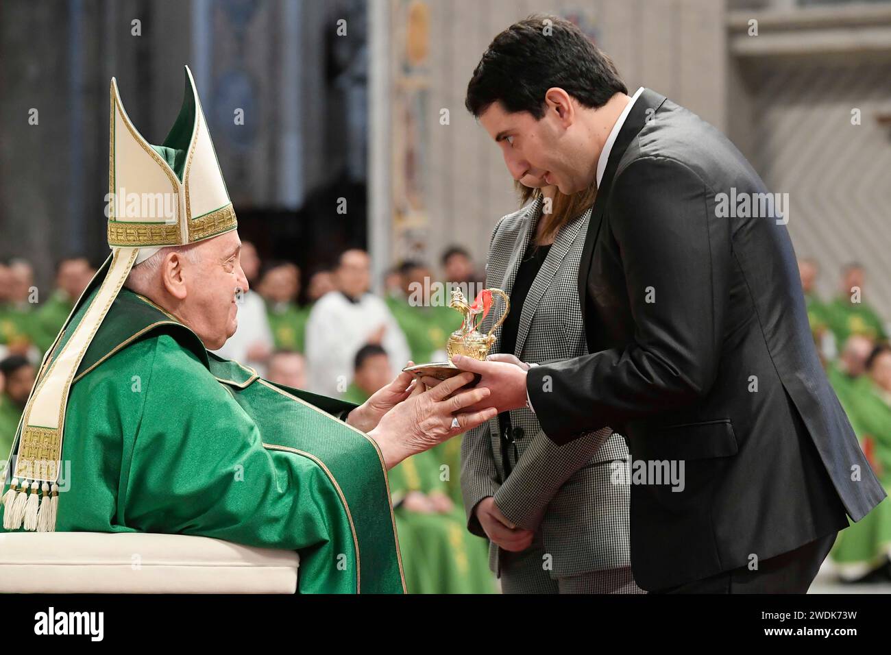 Vatican, Vatican. 21st Jan, 2024. Italy, Rome, Vatican, 2024/1/21.Pope ...