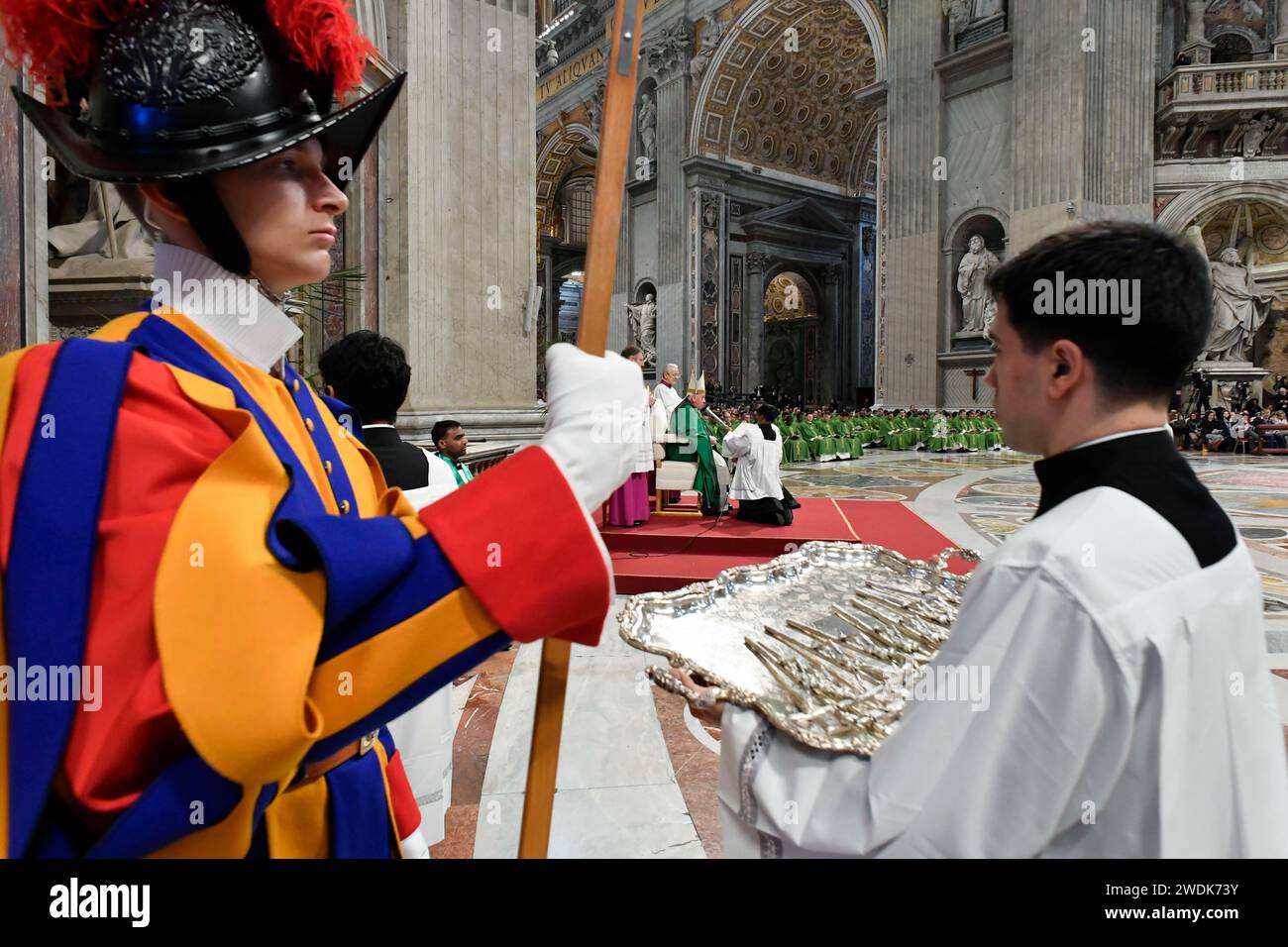 Vatican, Vatican. 21st Jan, 2024. Italy, Rome, Vatican, 2024/1/21.Pope ...