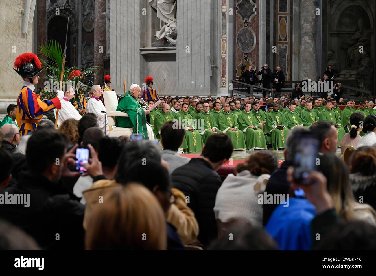 Vatican, Vatican. 21st Jan, 2024. Italy, Rome, Vatican, 2024/1/21.Pope ...