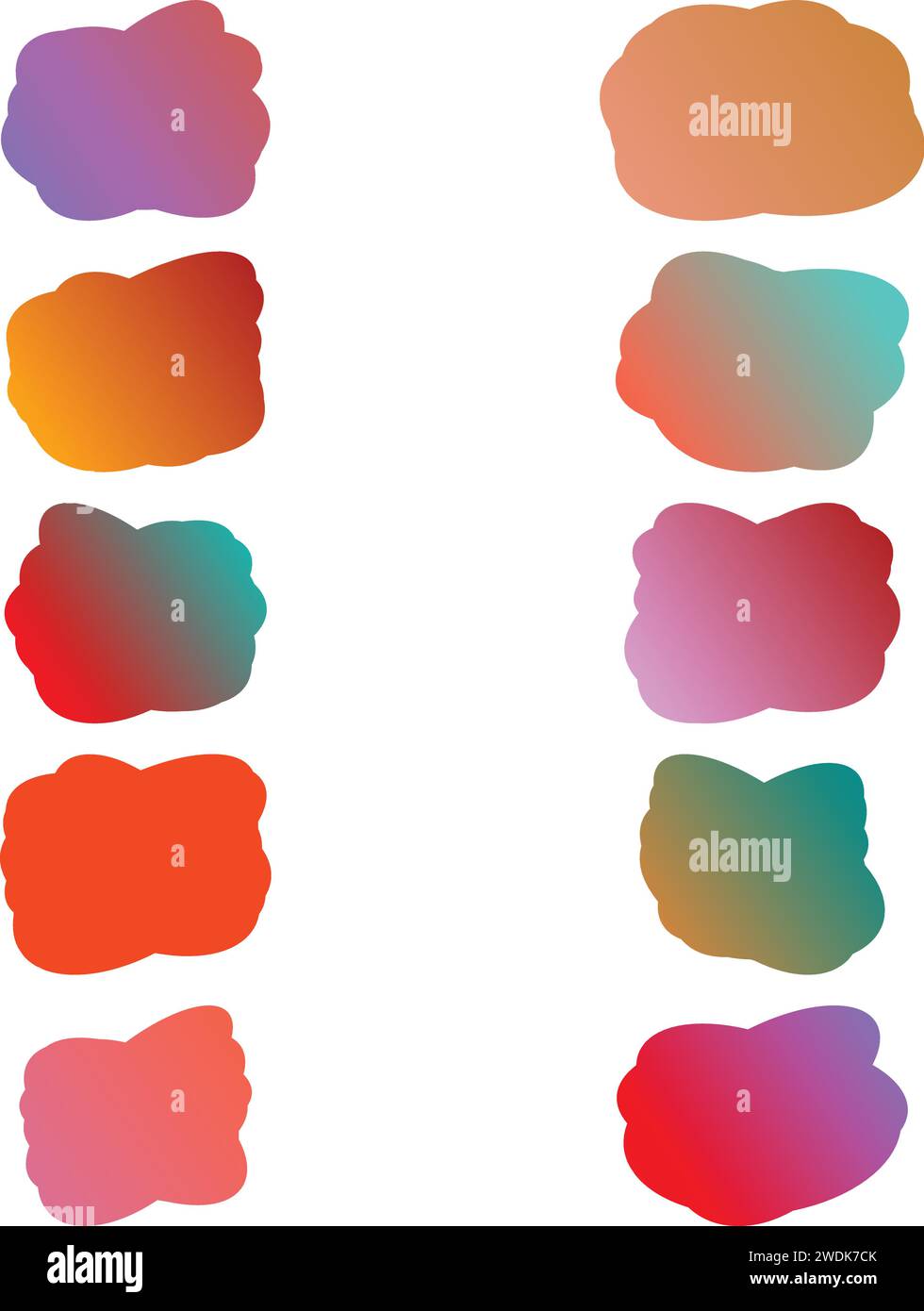 A simple cut out transparent gradient cloud speech bubble shape design ...
