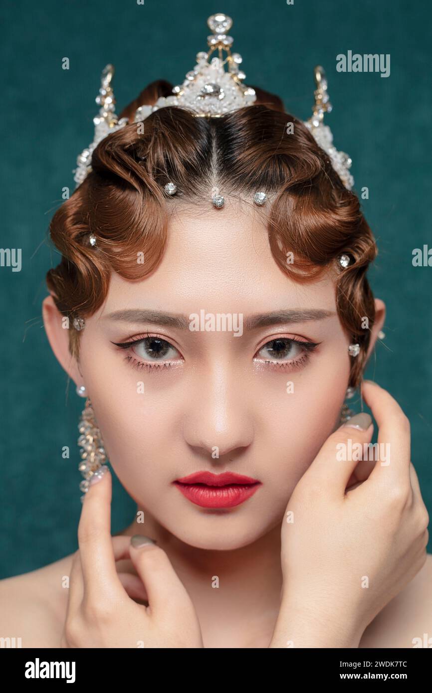 Beautiful Asian women's faces, faces for makeup, face cosmetics advertising, hi res Stock Photo ...