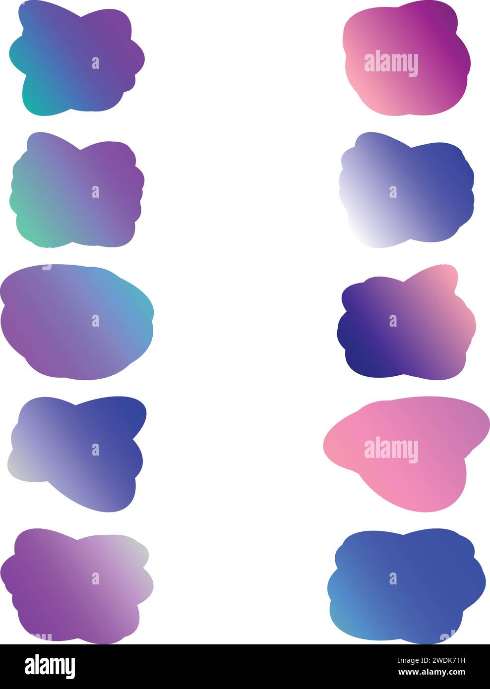 A simple cut out transparent gradient cloud speech bubble shape design ...