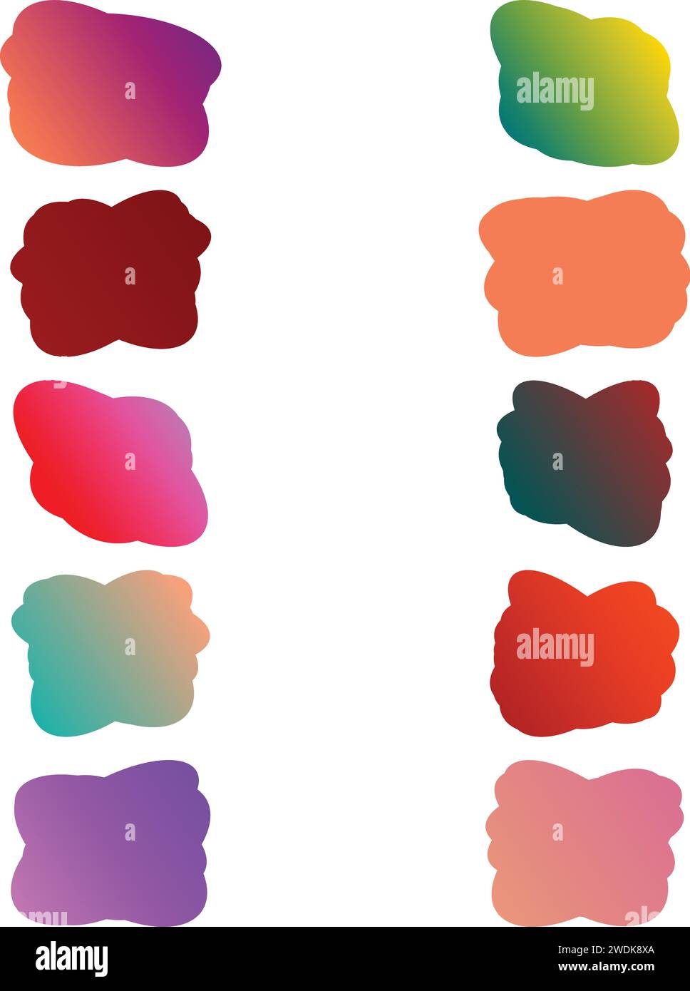 A simple cut out transparent gradient cloud speech bubble shape design ...