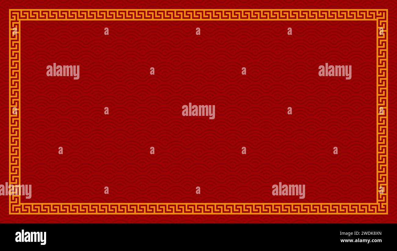 Chinese banner frame border. vector illustration element. Chinese new ...