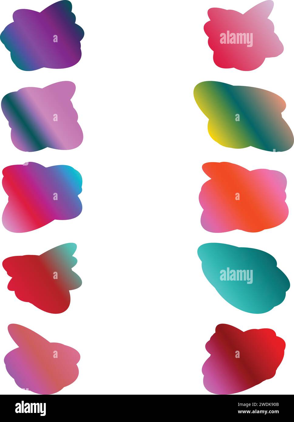 A simple cut out transparent gradient cloud speech bubble shape design ...
