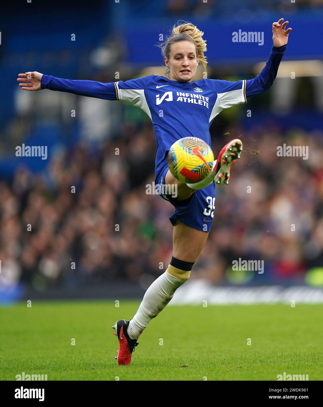 Chelsea’s Nathalie Bjorn in action during the Barclays Women's Super ...