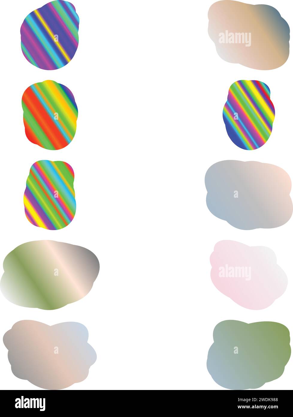 A simple cut out transparent gradient cloud speech bubble shape design ...