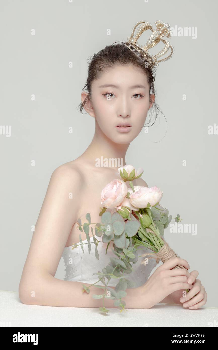 Beautiful Asian women's faces, faces for makeup, face cosmetics ...