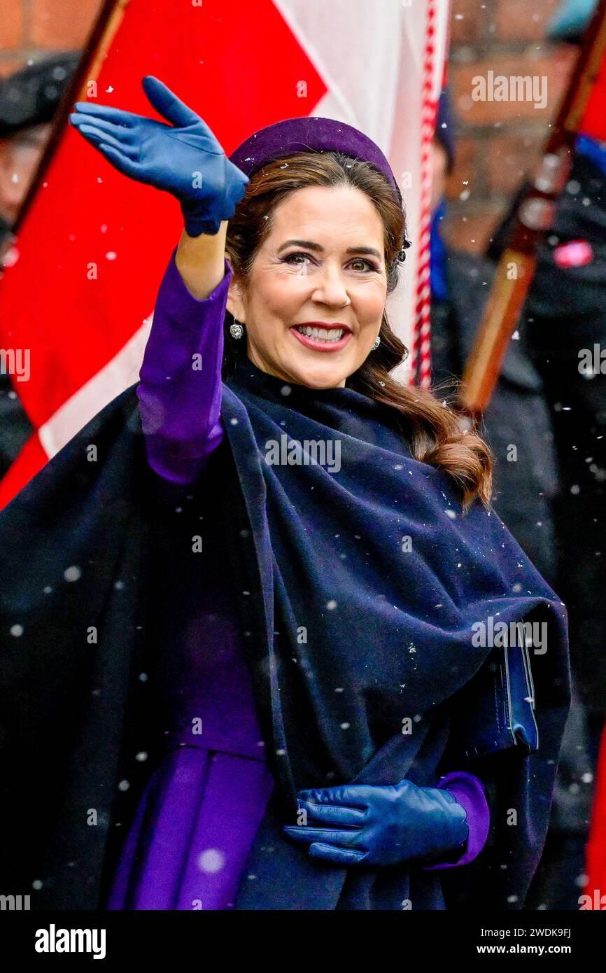 Queen Mary of Denmark, besides King Frederik X of Denmark, the new king ...