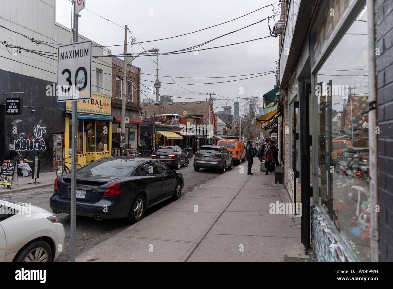 The busy streets of Toronto, Canada on a cloudy day Stock Photo - Alamy