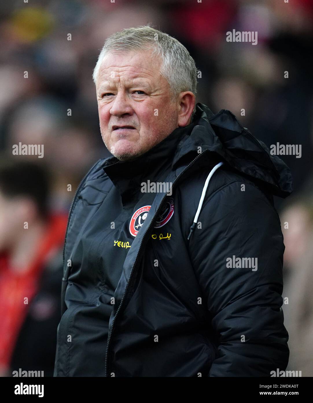 Sheffield United manager Chris Wilder before the Premier League match ...