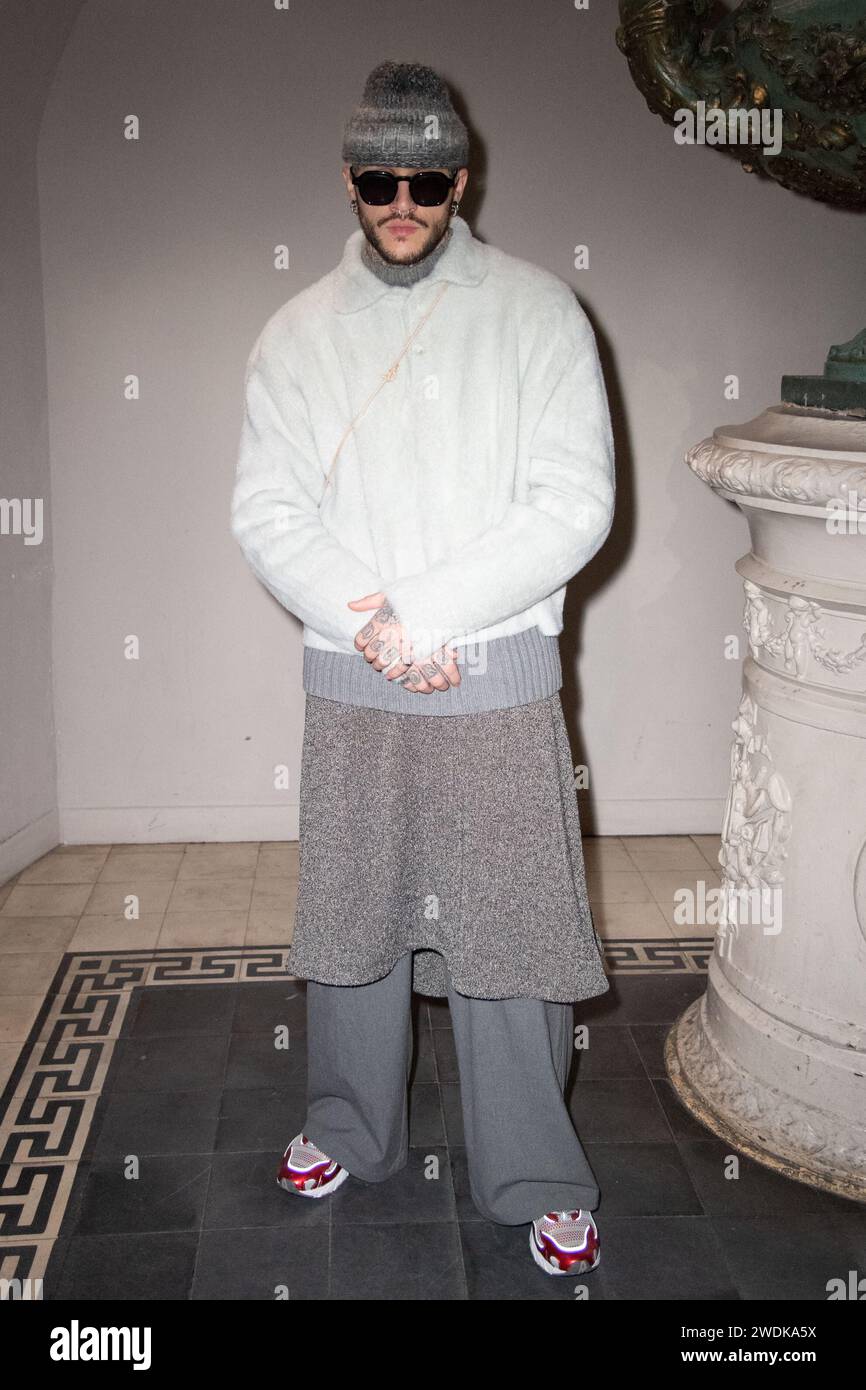 Paris, France. 21st Jan, 2024. Nelson Coyne attending the Taak Menswear ...