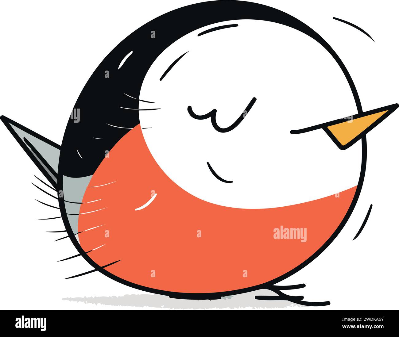 Line drawing robin Stock Vector Images - Alamy
