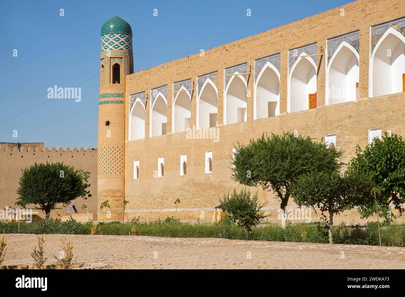 Muhammad Amin Khan medrese in Khiva. Uzbekistan Stock Photo - Alamy