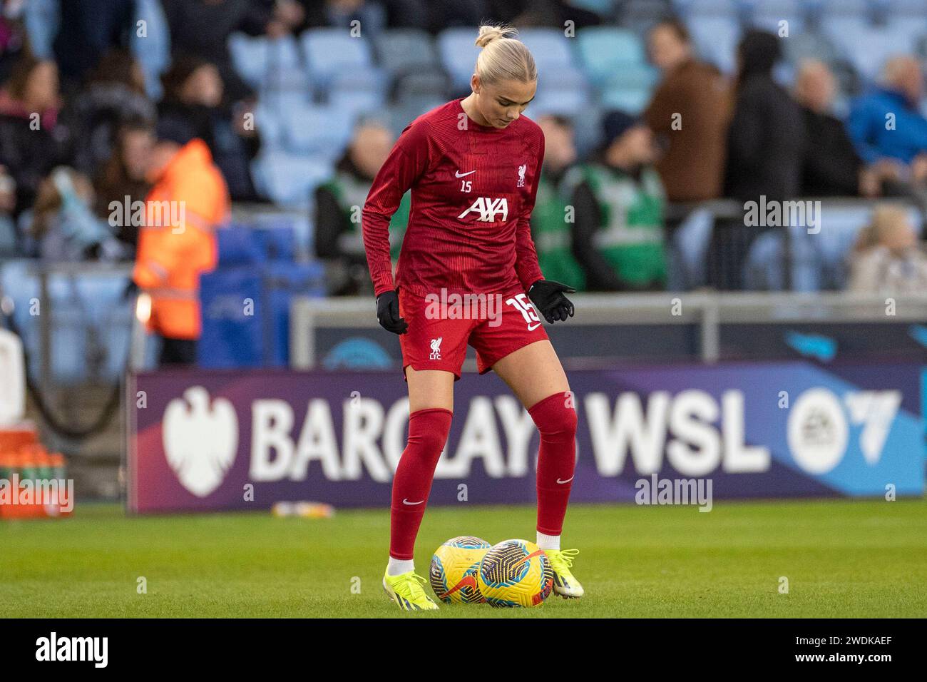 Manchester on Sunday 21st January 2024. Sofie Lundgaard #15 of ...