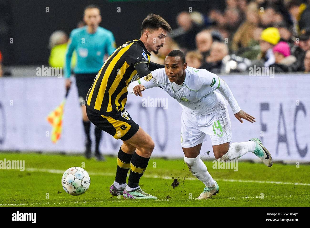 Arnhem, The Netherlands. 21st Jan, 2024. Arnhem - Dominik Oroz of ...