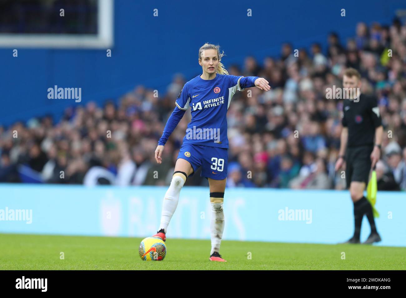 London, UK. 21st January 2024; Stamford Bridge, London, England: Womens ...