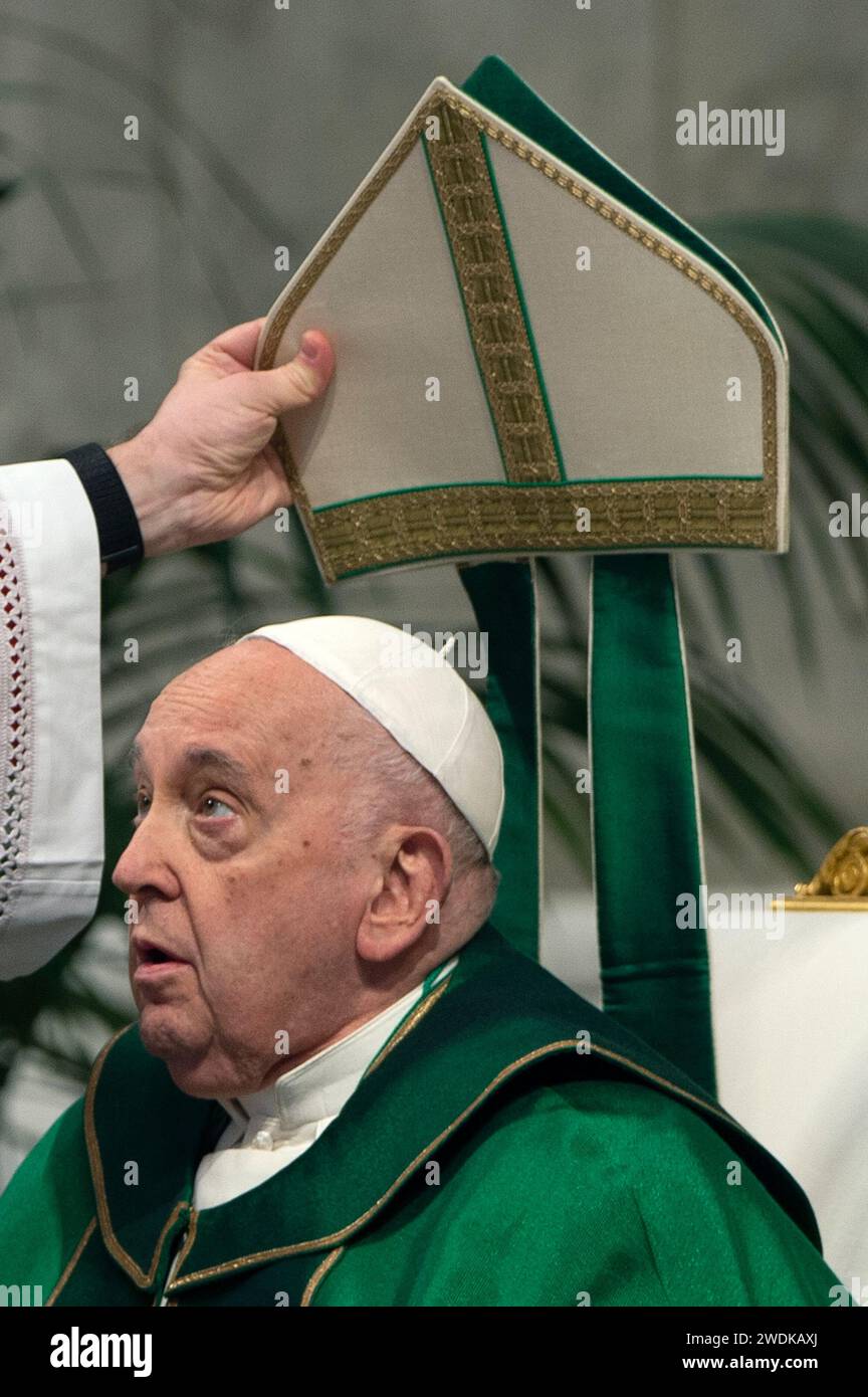 Vatican, Vatican. 21st Jan, 2024. Italy, Rome, Vatican, 2024/1/21.Pope ...