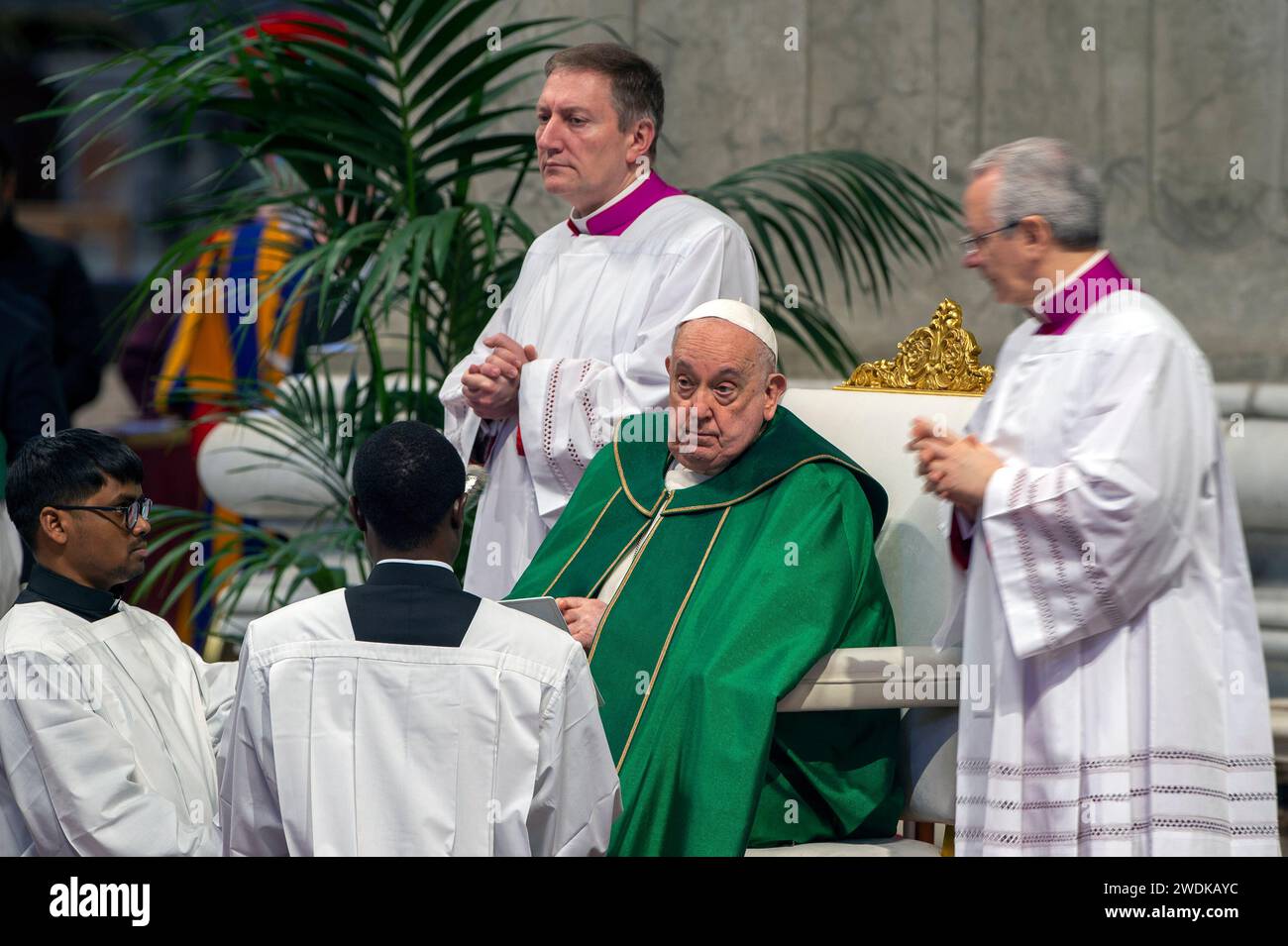 Vatican, Vatican. 21st Jan, 2024. Italy, Rome, Vatican, 2024/1/21.Pope ...