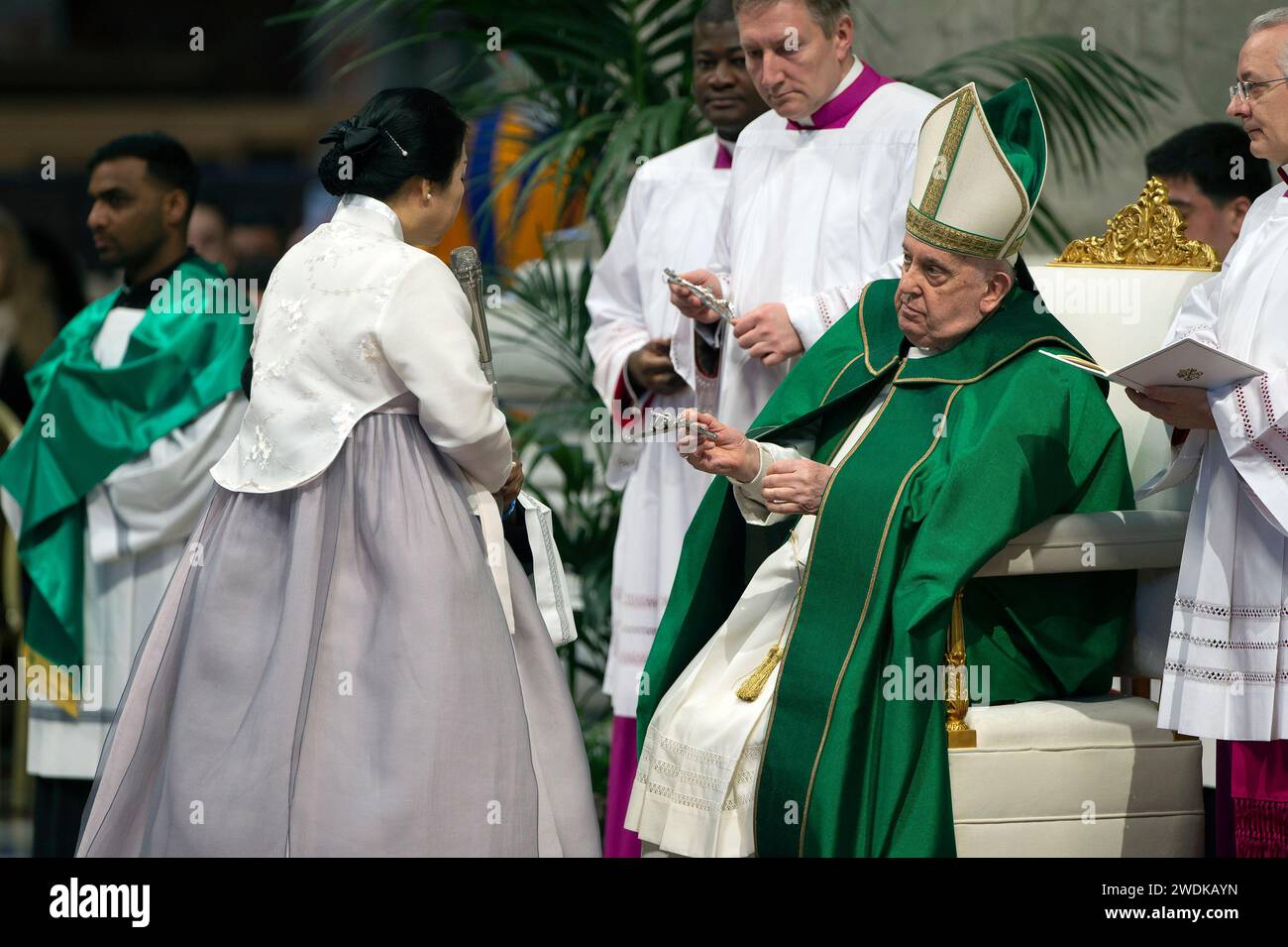 Vatican, Vatican. 21st Jan, 2024. Italy, Rome, Vatican, 2024/1/21.Pope ...