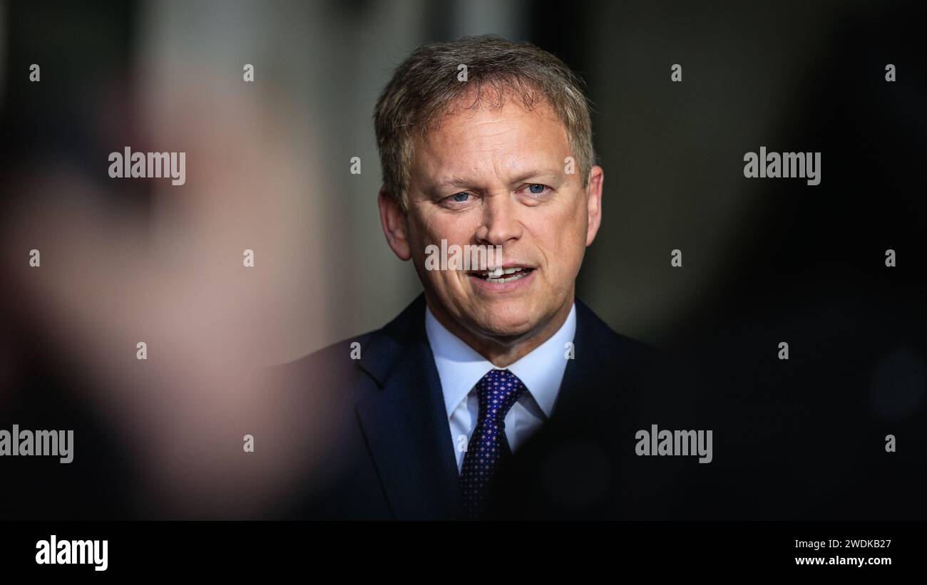 London, UK. 21st Jan, 2024. Grant Shapps, MP, Secretary of State for ...