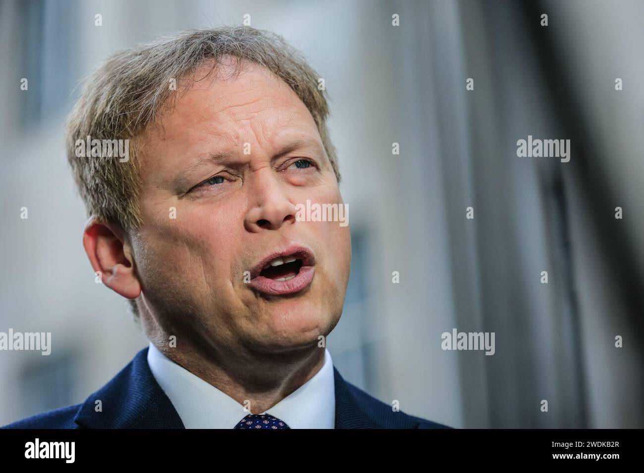 London, UK. 21st Jan, 2024. Grant Shapps, MP, Secretary of State for ...