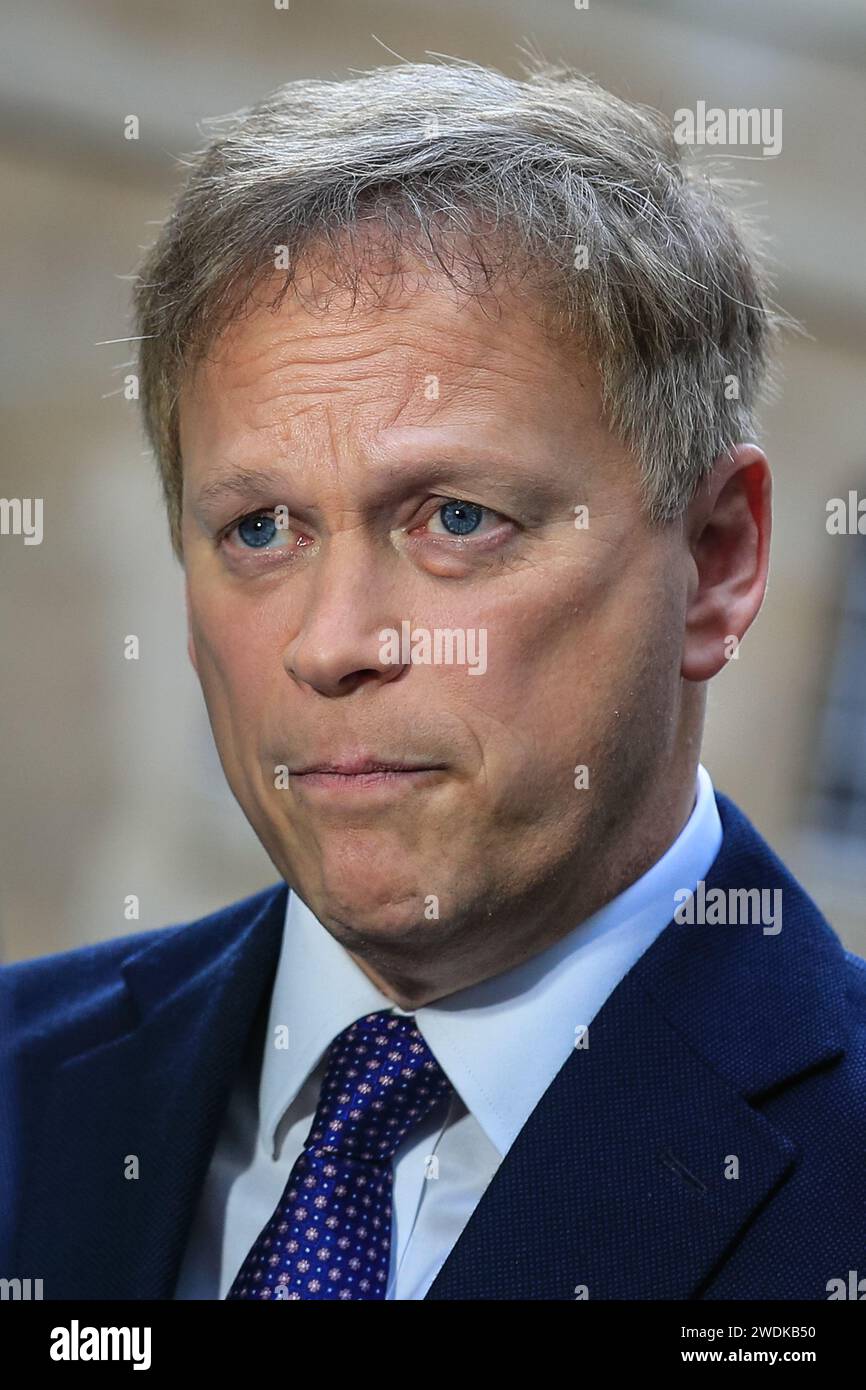 London, UK. 21st Jan, 2024. Grant Shapps, MP, Secretary of State for ...