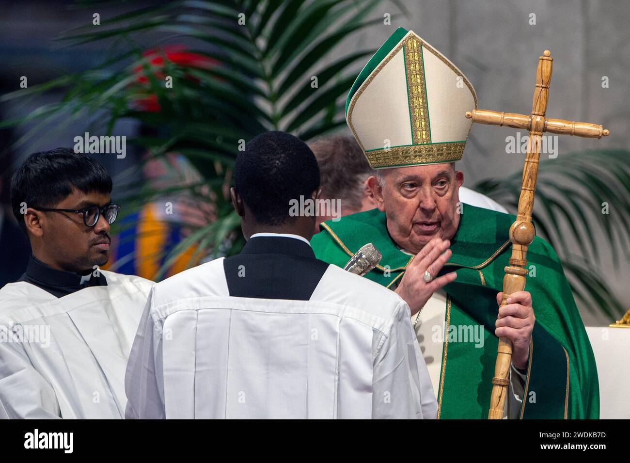 Vatican, Vatican. 21st Jan, 2024. Italy, Rome, Vatican, 2024/1/21.Pope ...