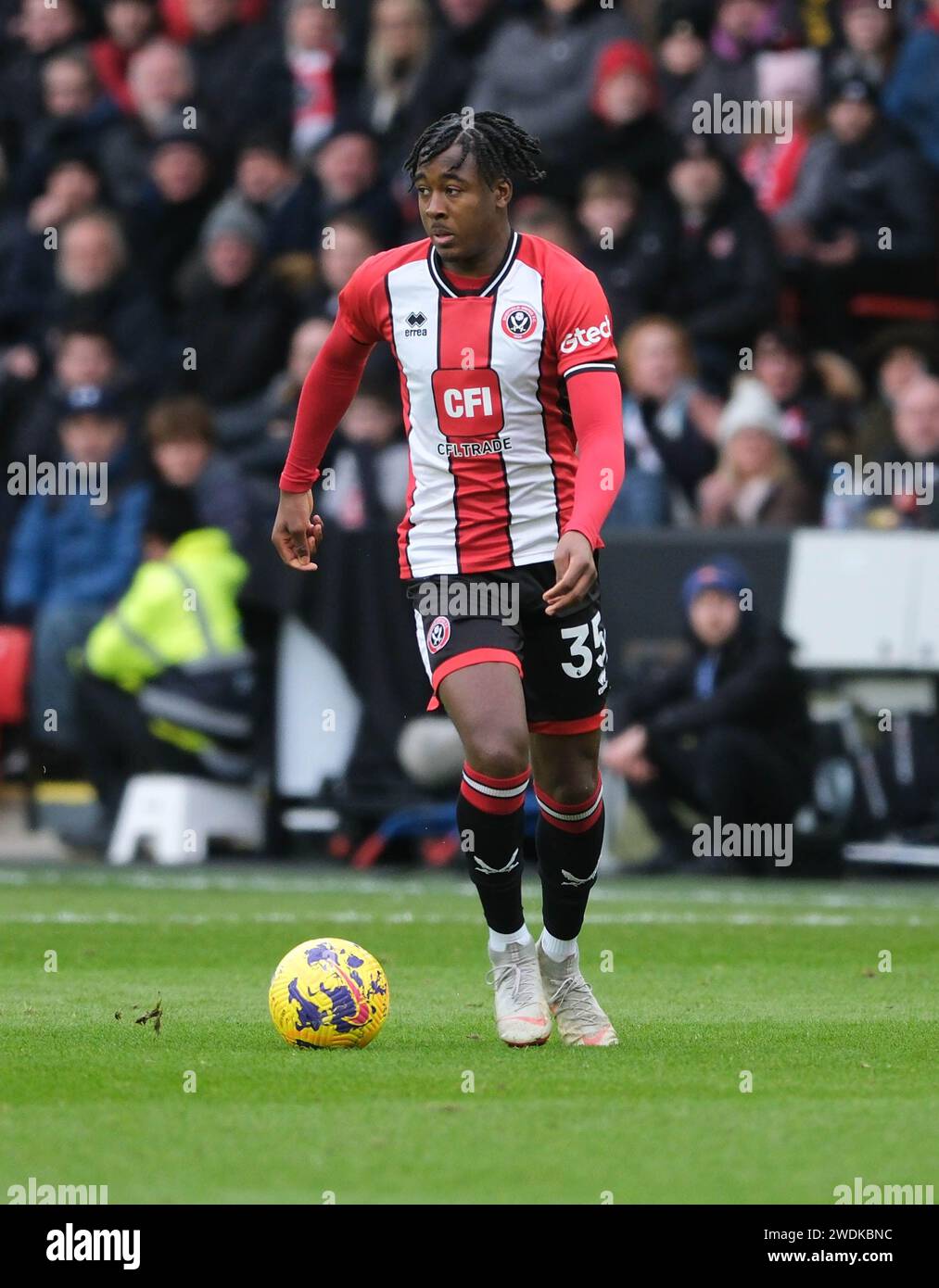 Bramall Lane, Sheffield, UK. 21st Jan, 2024. Premier League Football ...
