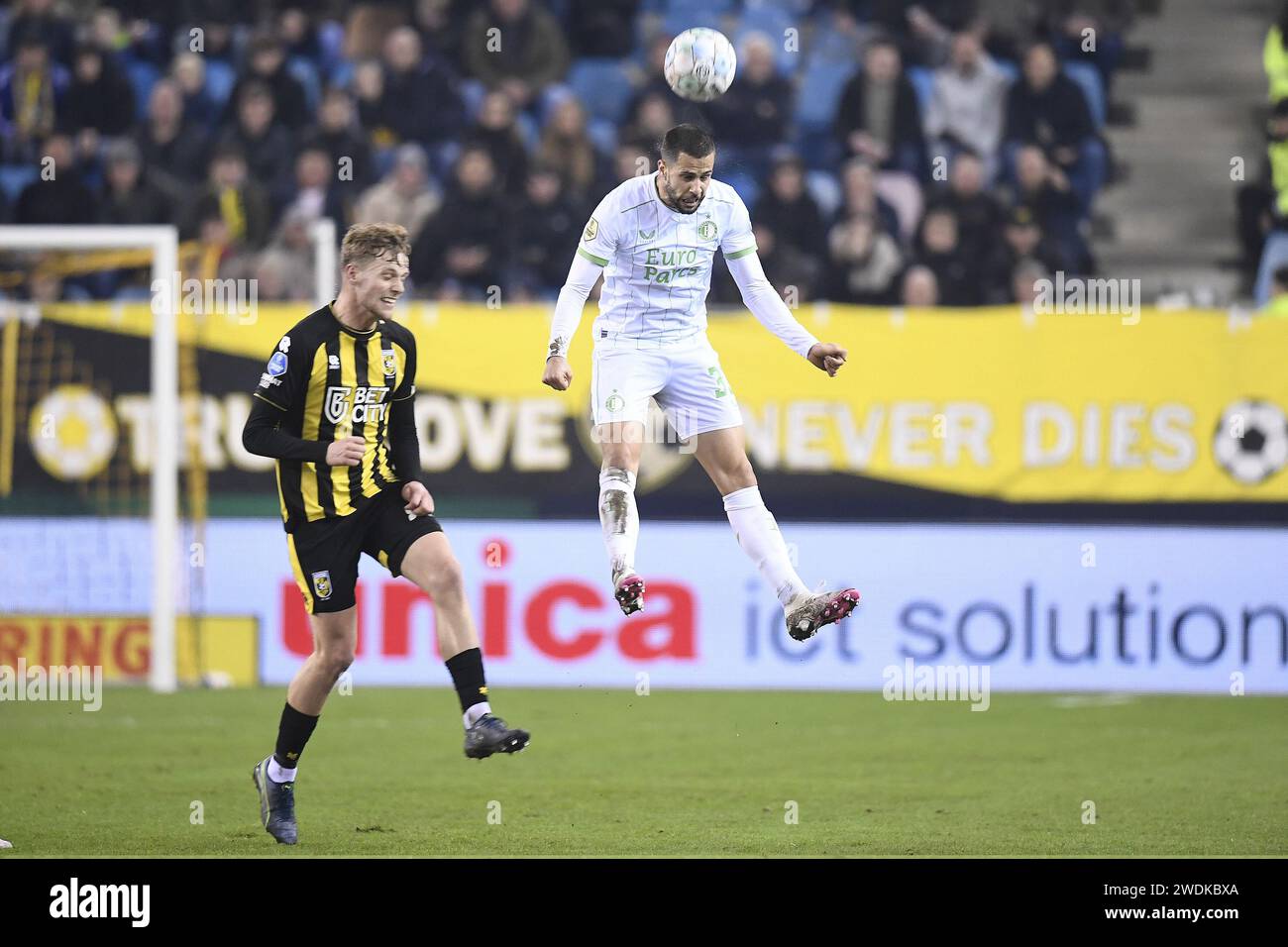 Arnhem, Nederland. 21st Jan, 2024. ARNHEM, 21-01-2024, GelreDome, football, Dutch Eredivisie ...