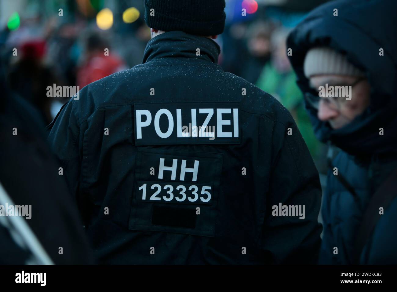 Hamburg, Germany - 01 19 2024, "Hamburg steht auf!" ("Hamburg stands up ...