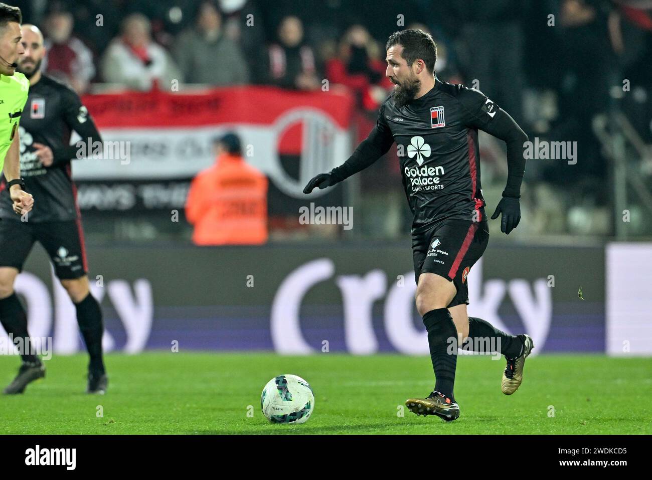 Oostende, Belgium. 17th Jan, 2024. Xacier Mercier (30) of RWDM pictured ...