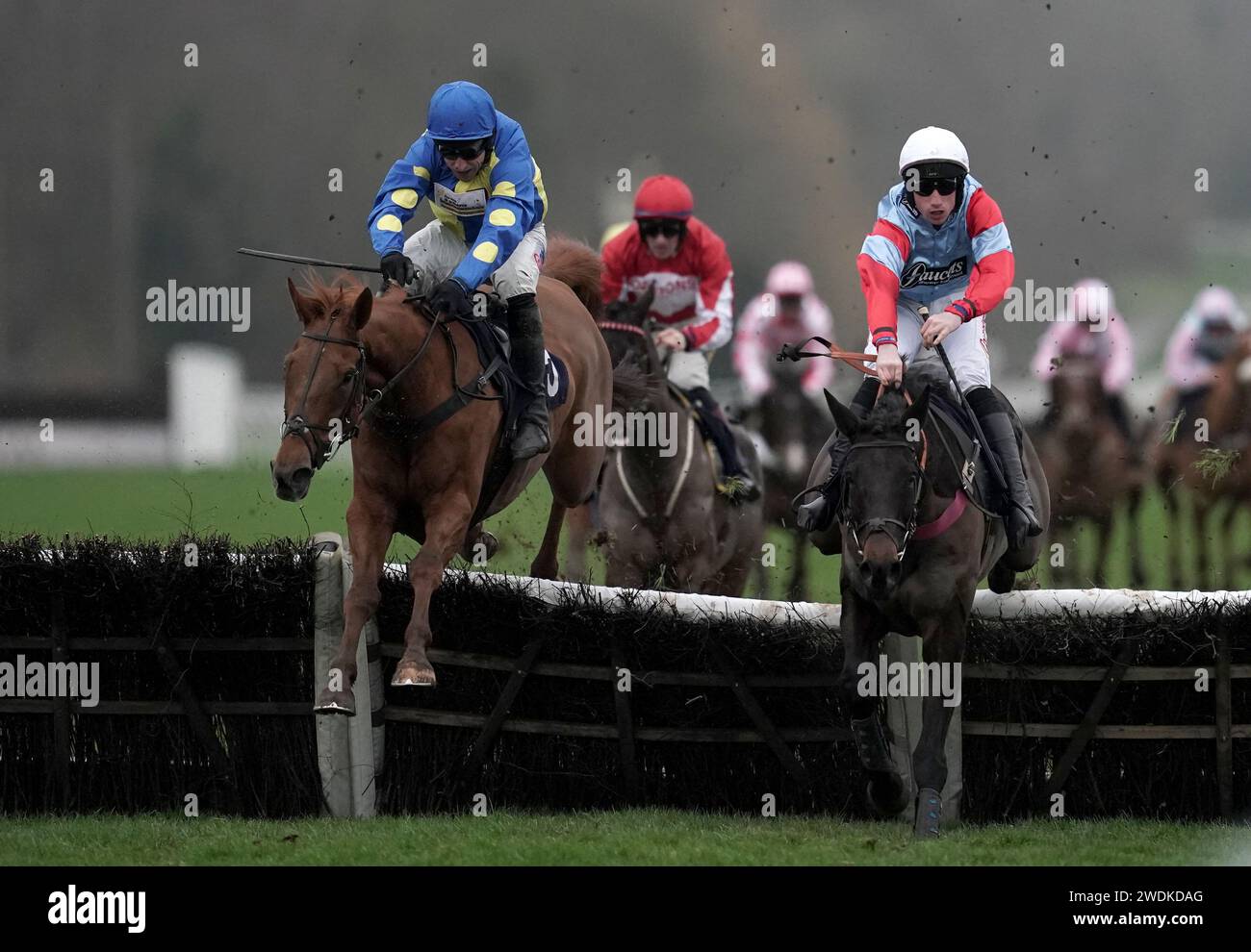 Nurse Susan ridden by Harry Skelton (left) coming home to win the ...