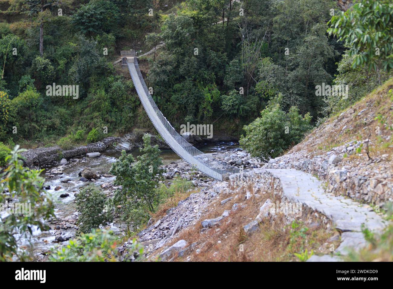 Bridge birethanti nepal hi-res stock photography and images - Alamy