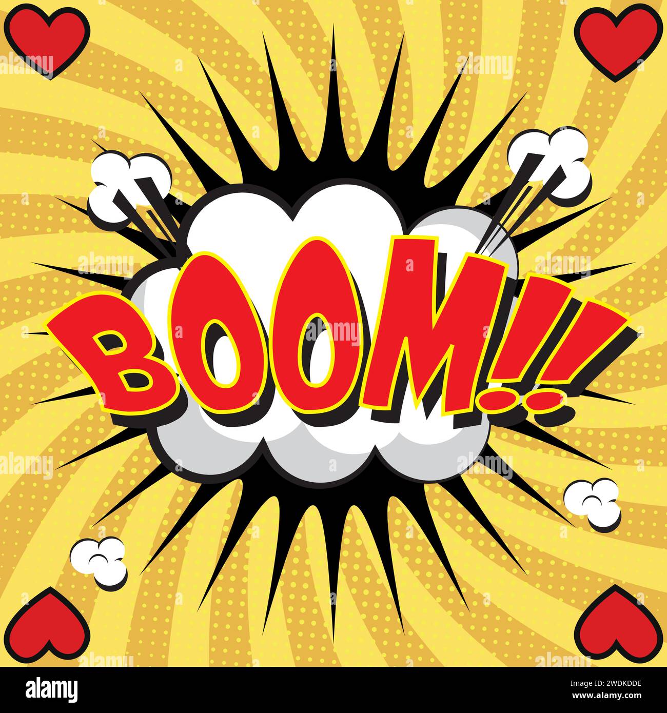 Boom text pop art design vector image design vector image Stock Vector ...