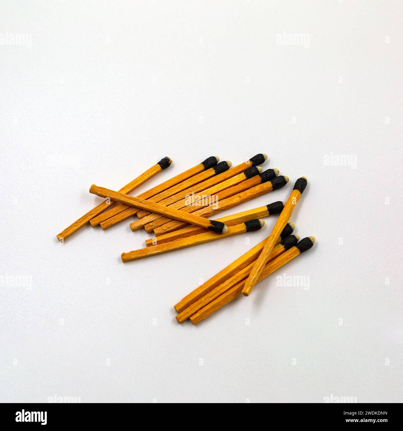 Group of long wooden matches isolated on white background Stock Photo ...