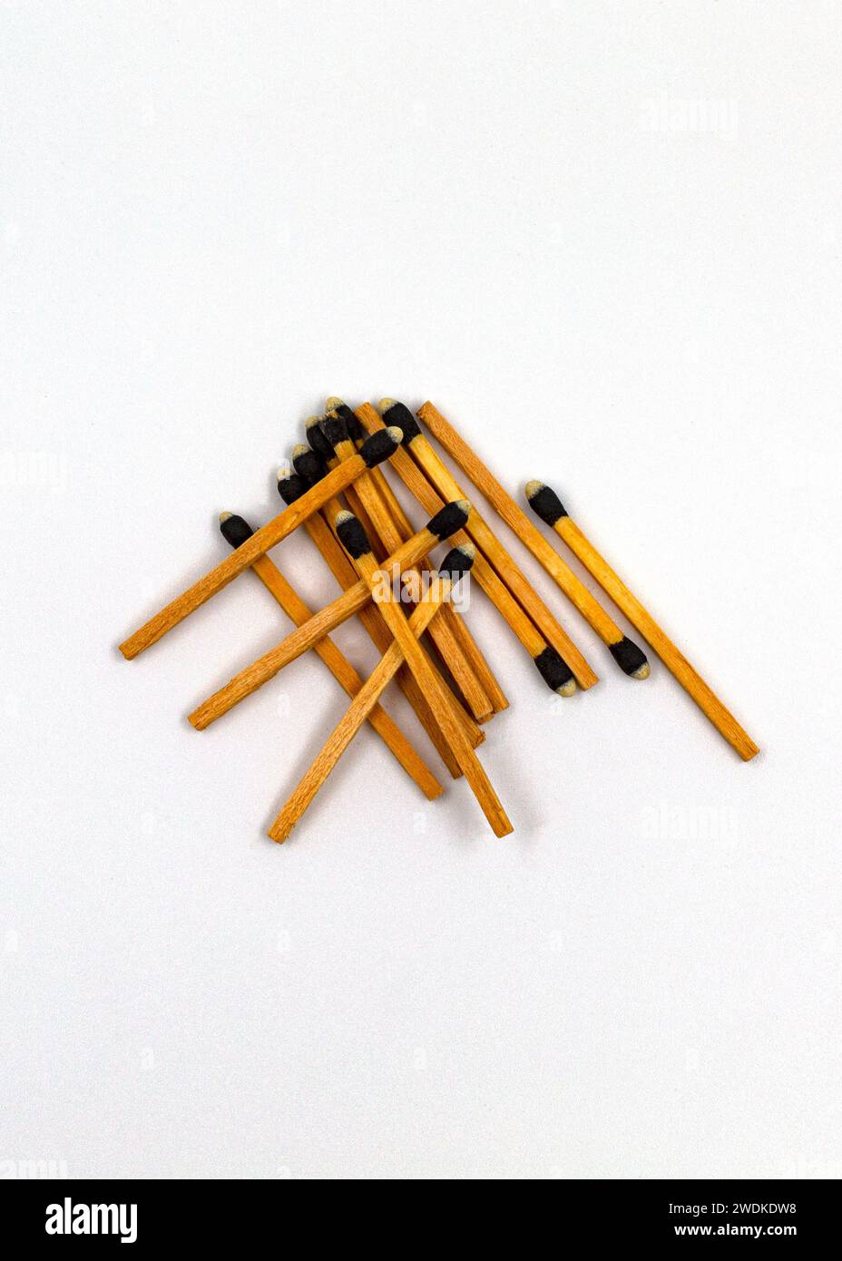 Group of long wooden matches isolated on white background Stock Photo ...