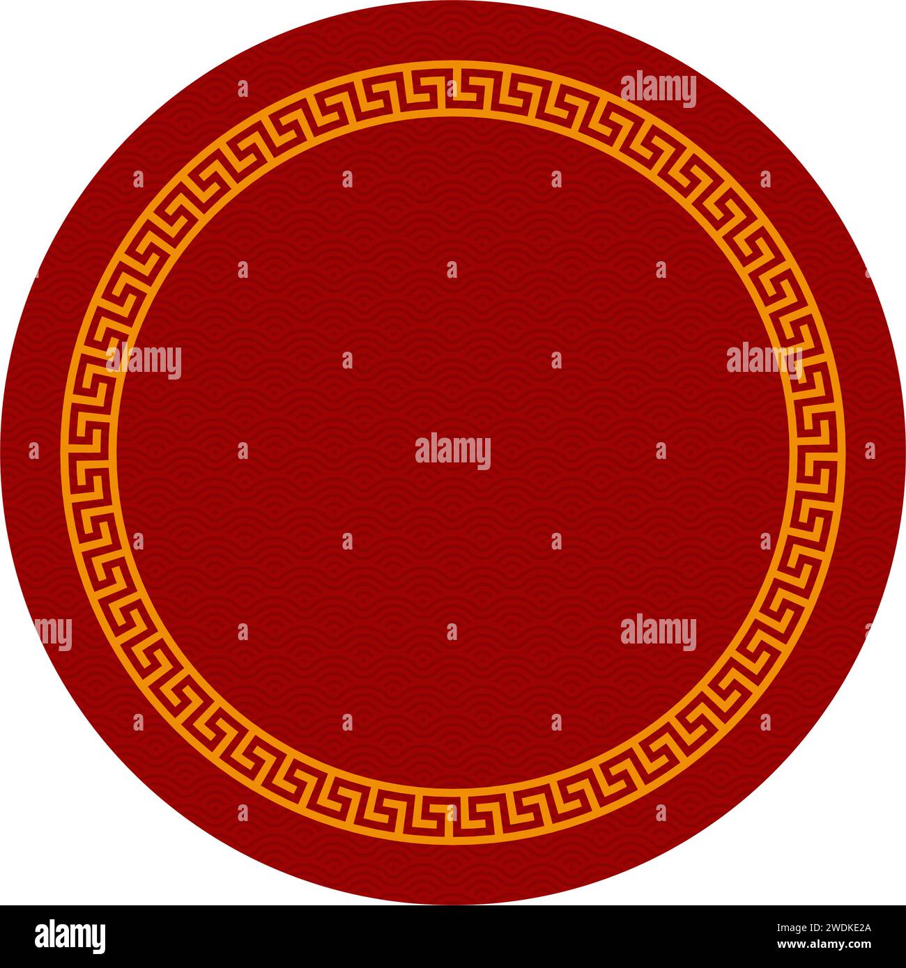 Chinese circle frame border. vector illustration element. Chinese new ...