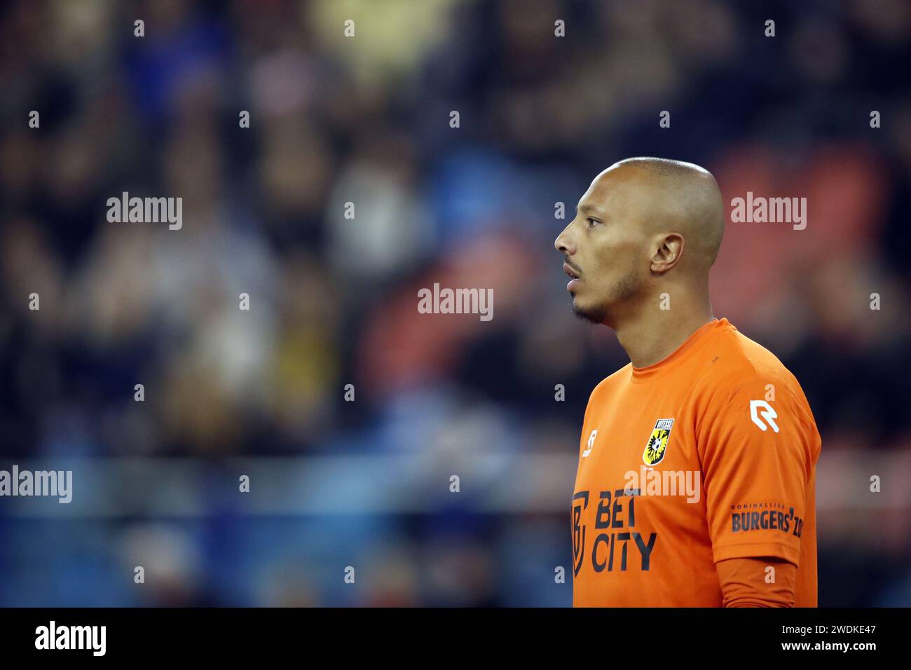 ARNHEM - Vitesse goalkeeper Eloy Room during the Dutch Eredivisie match ...