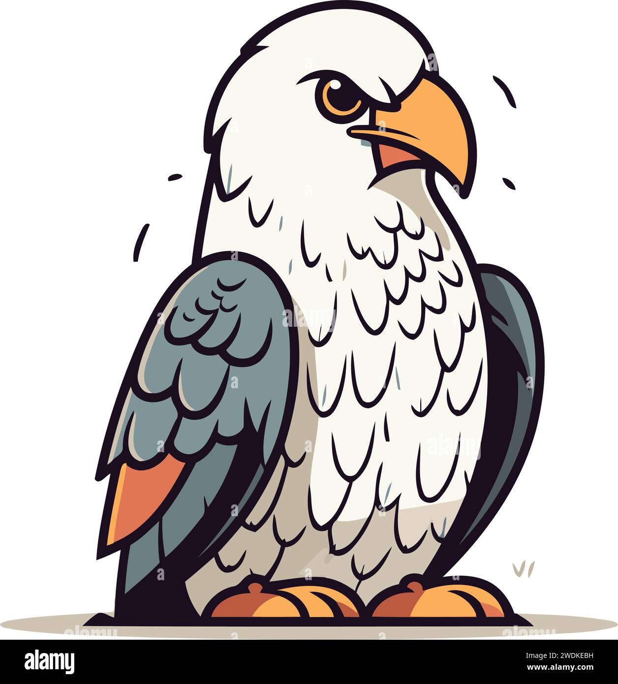 Bald eagle isolated Stock Vector Images - Alamy